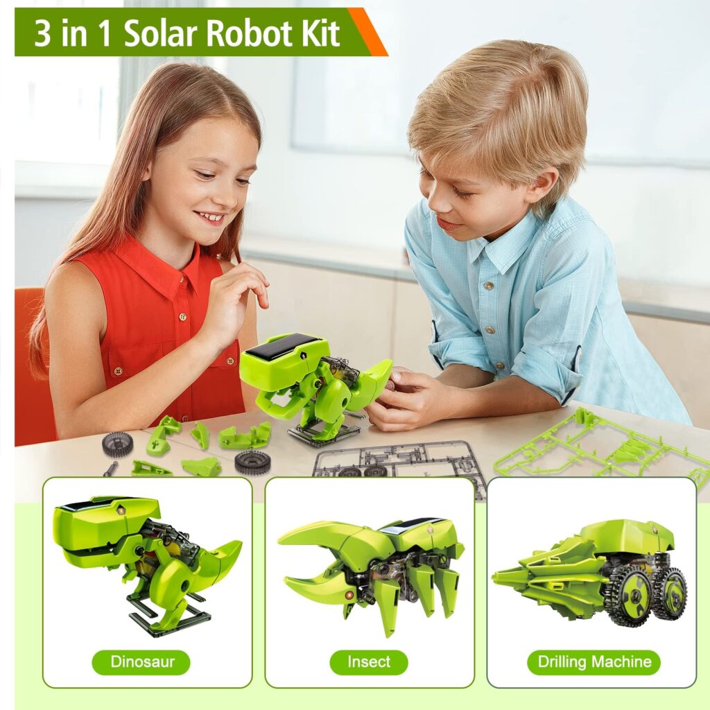 Dinosaurio Robot Solar 3 en 1 - Electronica JNC