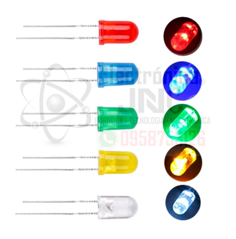 kit de 500 diodos led de 5mm con caja - Electronica JNC