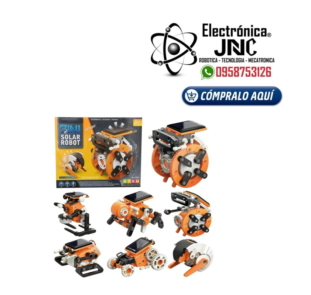 KIT ROBOT SOLAR 7 EN 1 EDUCATIVO - Electronica JNC
