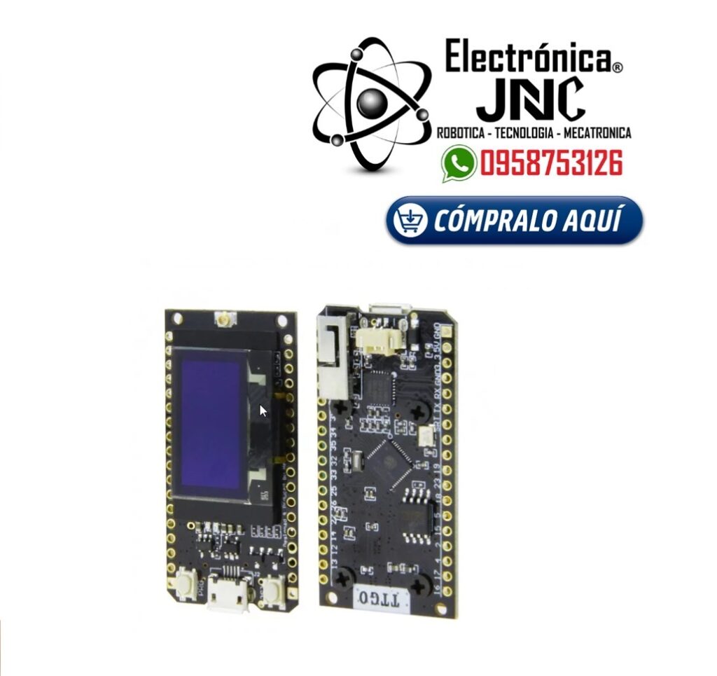 MÓDULO LORA32 TTGO 915MHZ CON OLED - Electronica JNC