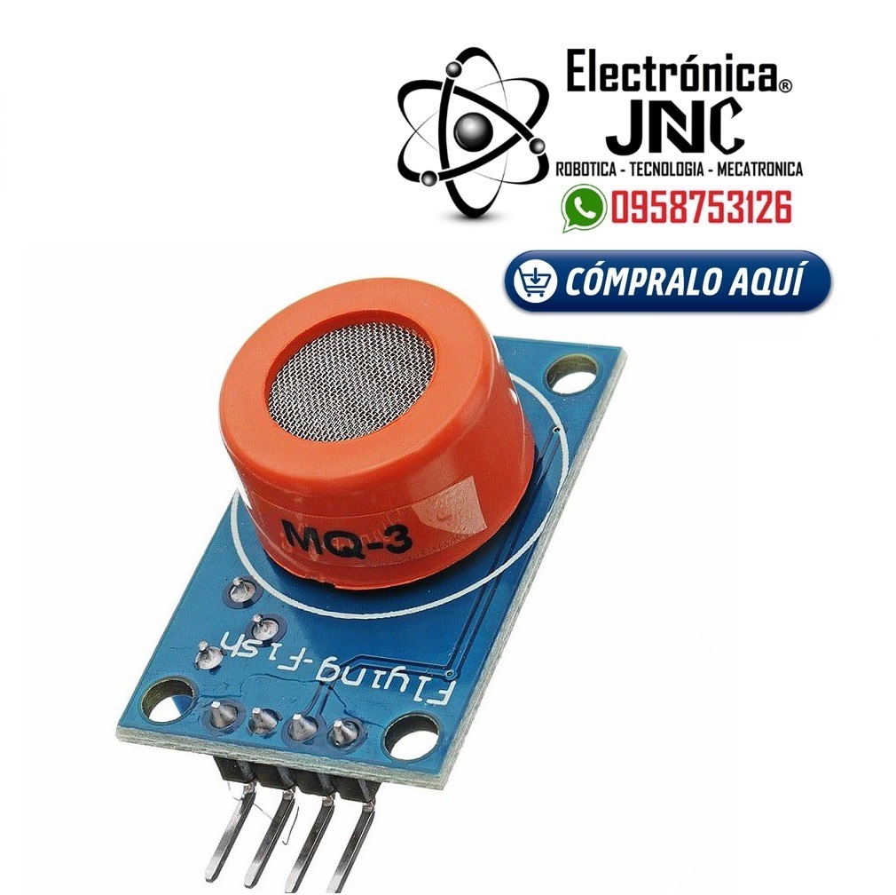SENSOR MQ-3 GAS ALCOHOL - Electronica JNC