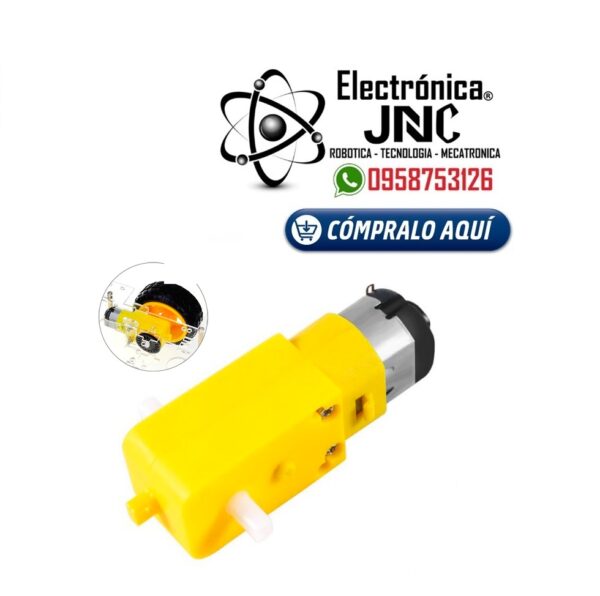 Motor reductor de doble eje tipo I, 3 Vcc - Electronica JNC