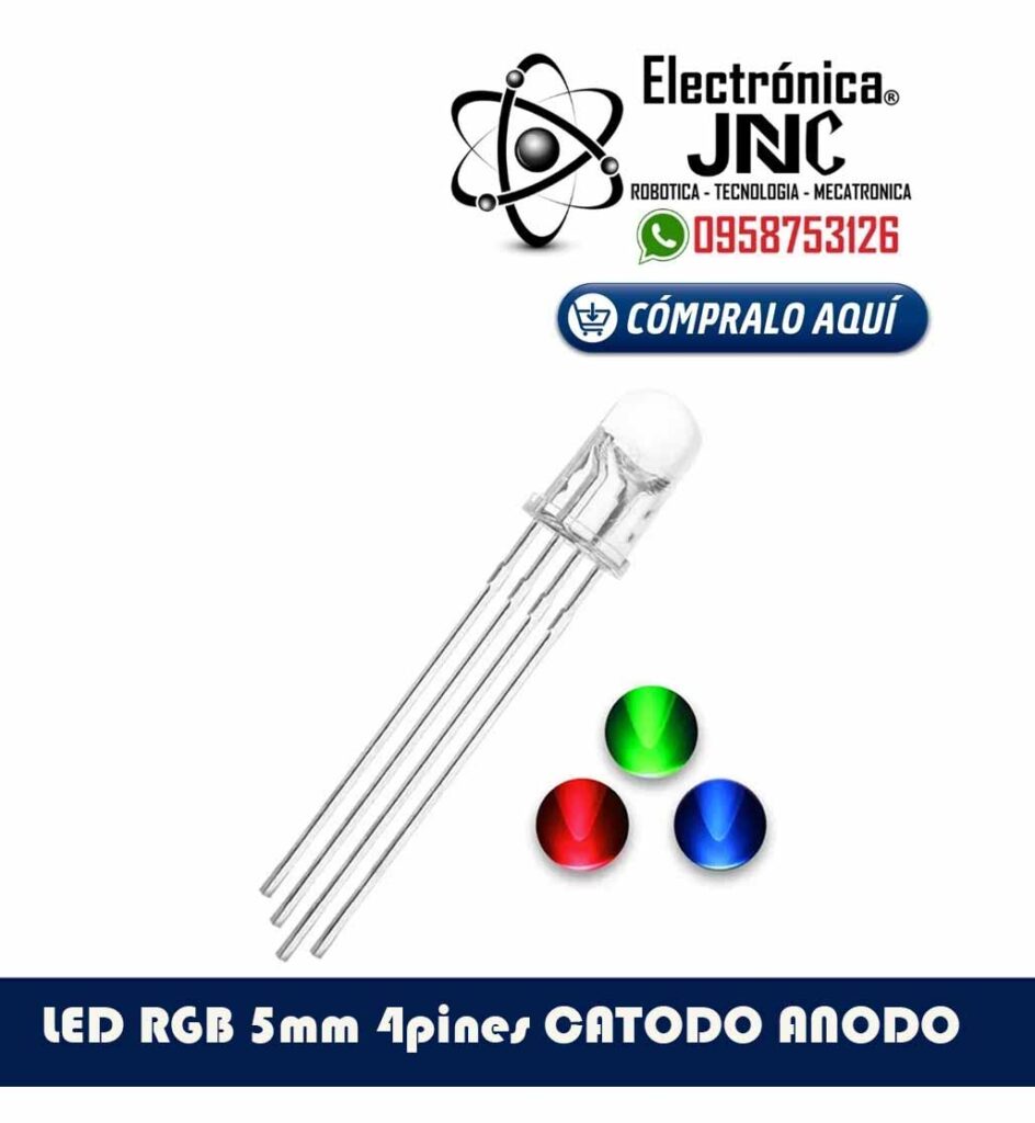 LED RGB Tricolor Cátodo y Ánodo Común - Electronica JNC
