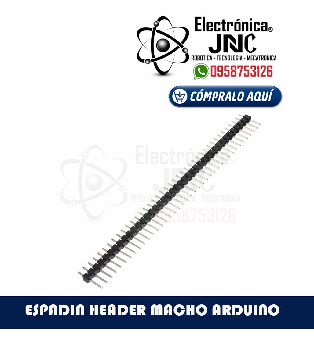 Header espadin macho 40 pines - Electronica JNC