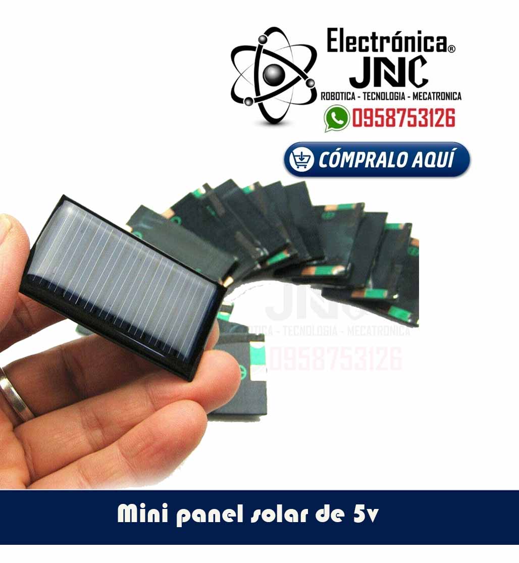 Mini panel solar 5V - Electronica JNC