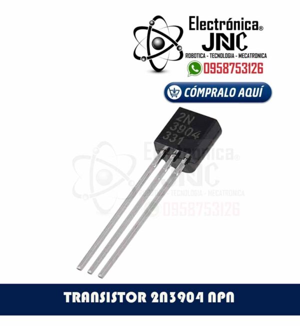 Transistor BJT NPN 2N3904 - Electronica JNC