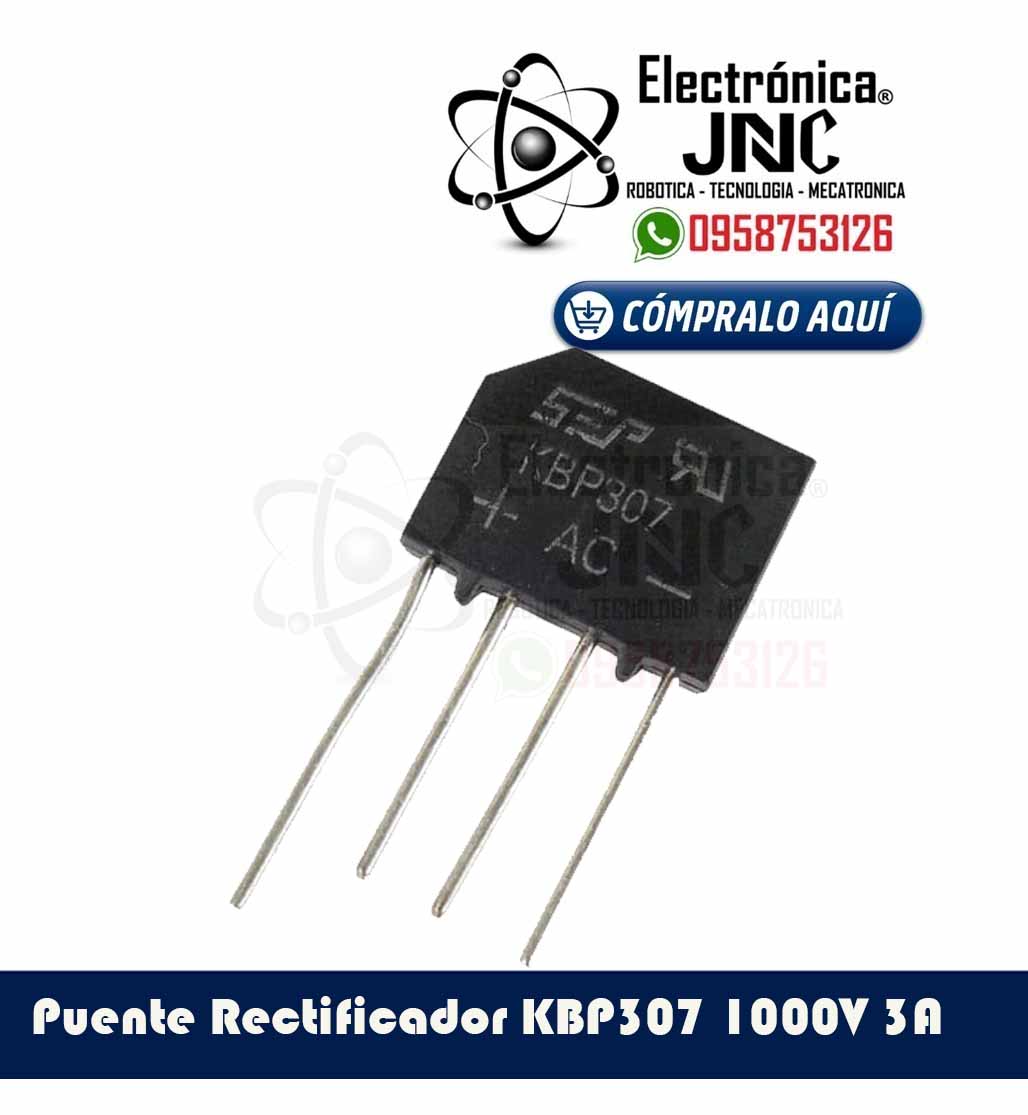 Puente Rectificador KBU1010 1000V 10A - Electronica JNC